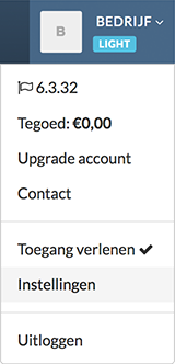 G-Rekening sjabloon - DigitaleFactuur